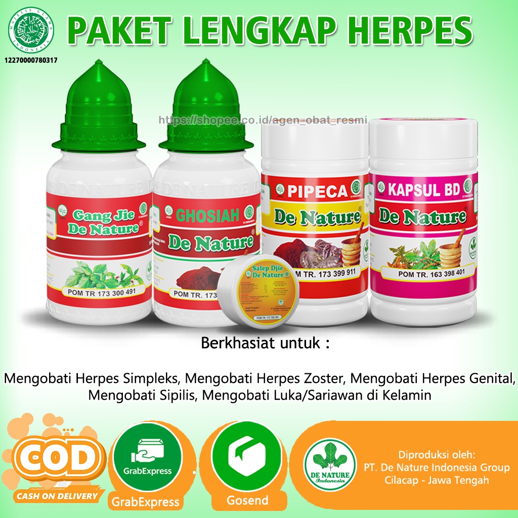 Jual OBAT HERBAL,HERPES,GENITAL ZOSTER | Simplex Paket Lengkap Mujarab ...