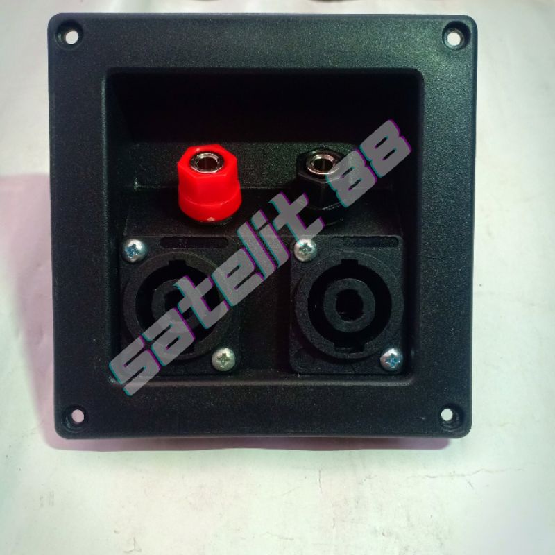 Jual TERMINAL BOX SPEAKER BIDING & 2 SOKET SPIKON | Shopee Indonesia