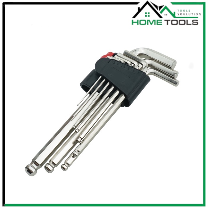 Jual Kunci L Set Panjang 9 Pcs Exeleent Steel With Terbaik Segi Enam ...