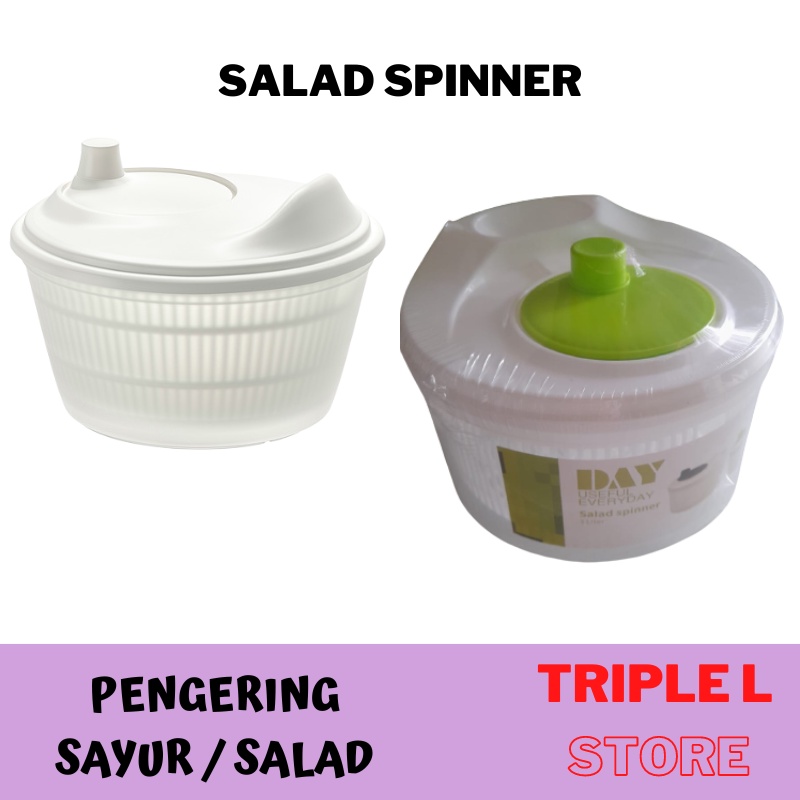 Jual Salad Spinner Wadah Pengering Sayuran Putar Penyaji Salad | Shopee ...