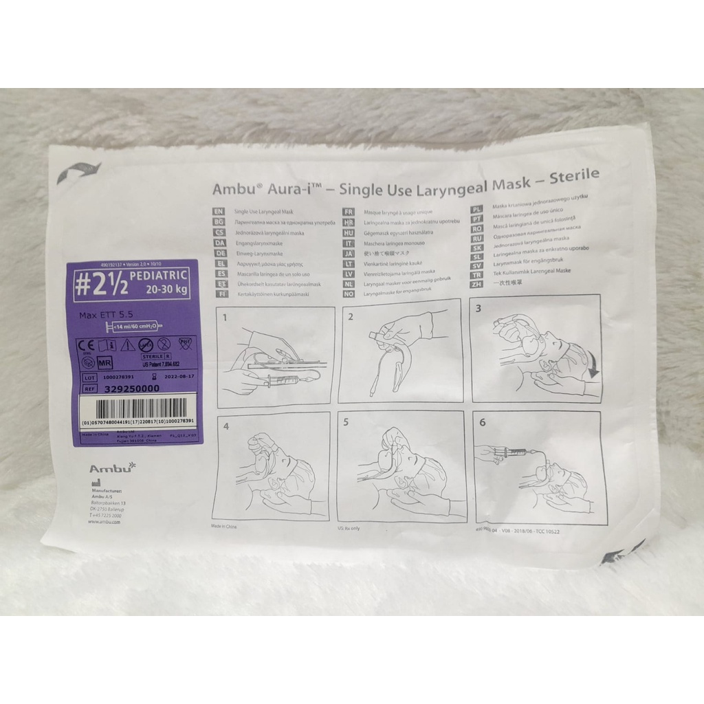 Jual Ambu® - LMA AuraOnce™ Disposable Laryngeal Mask Size 2,5 Pediatric ...