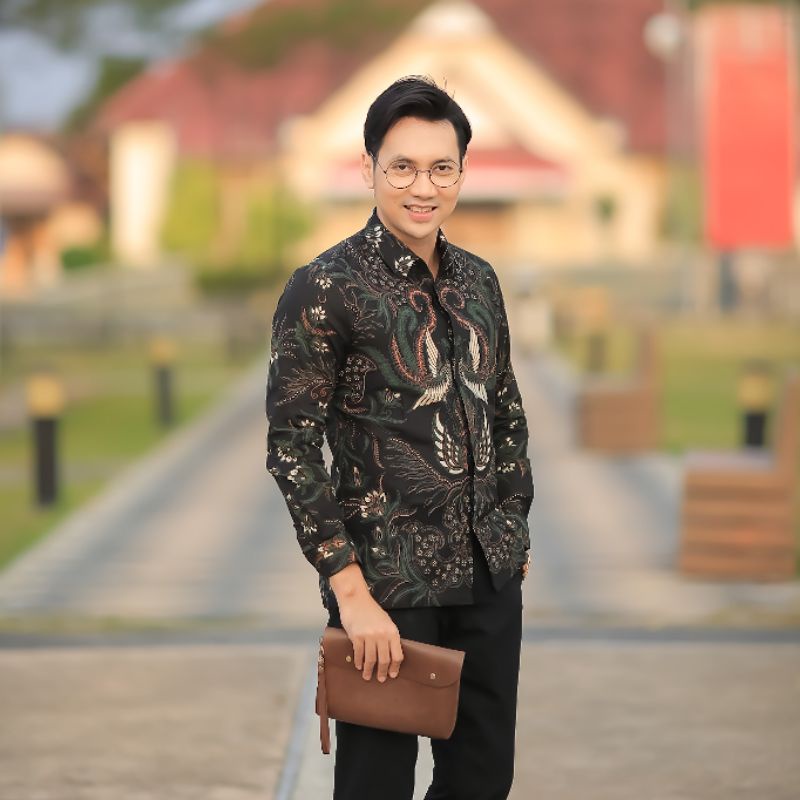 Jual BATIK BOLO DEWO Motif Peksi Green Kemeja Baju Batik Pria Lengan ...