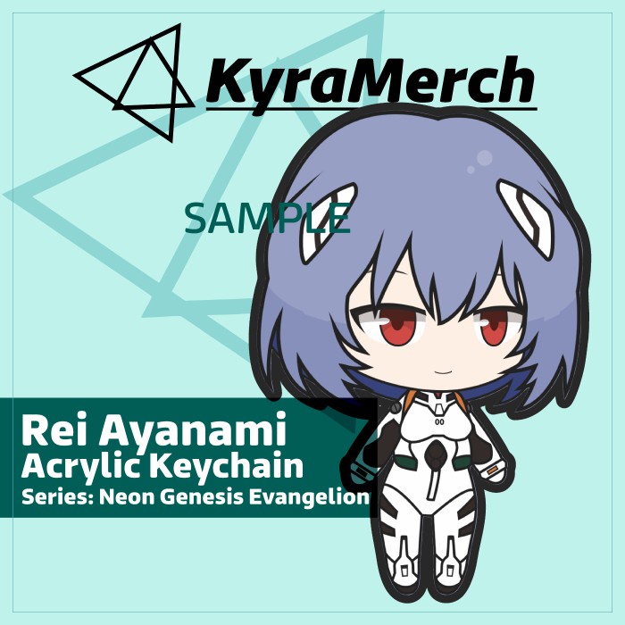 Jual Keychain Neon Genesis Evangelion Rei Ayanami | KyraMerch Anime ...