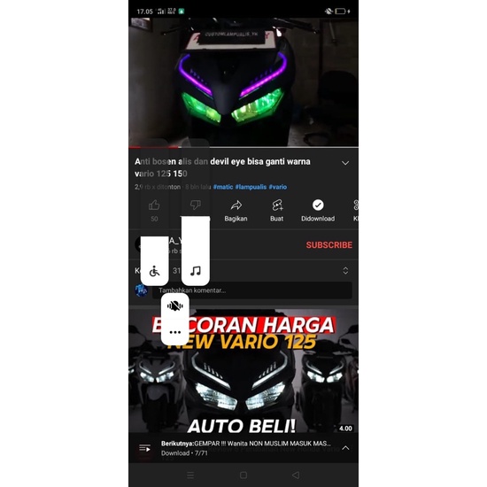 Jual alis rgb & devil rgb vario led 125/150 new | Shopee Indonesia