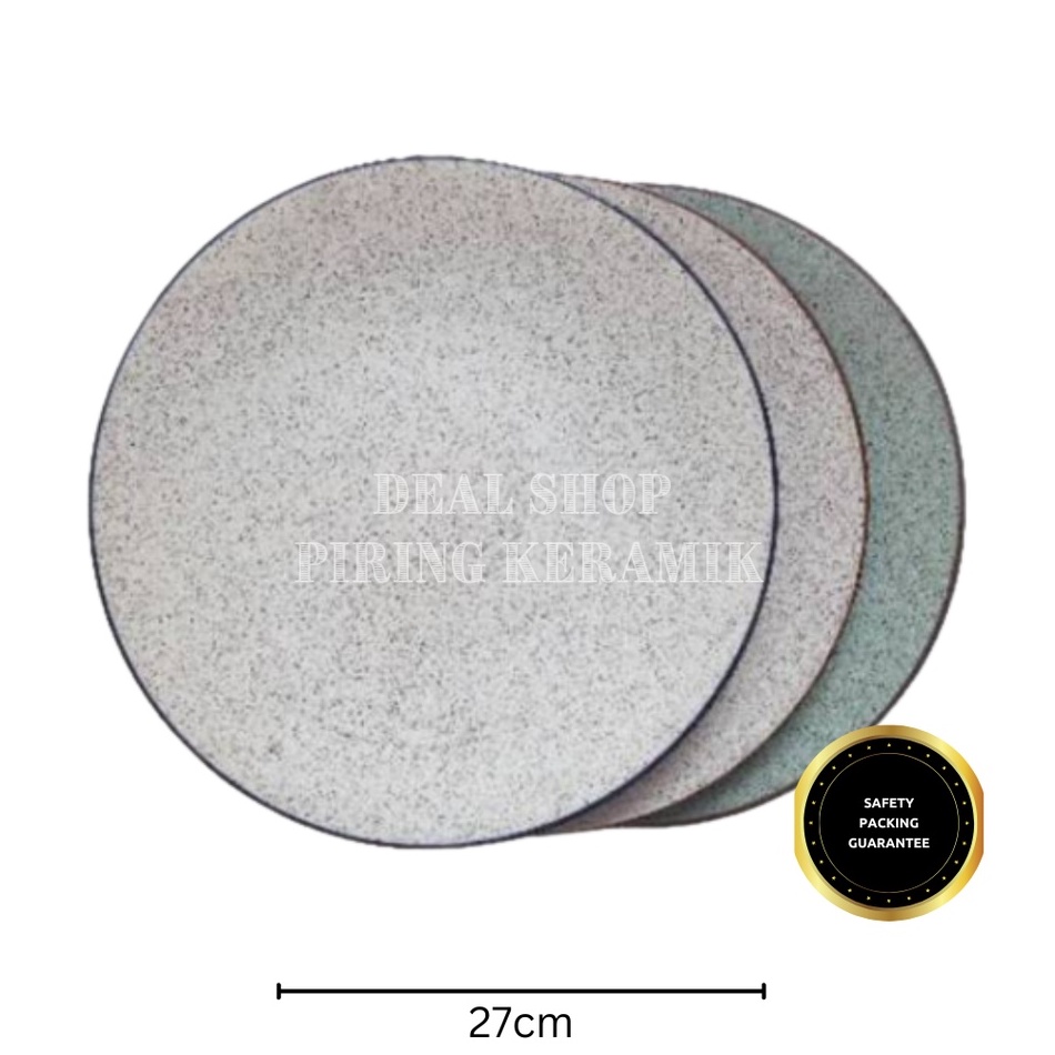 Jual 00820 Piring Makan Keramik Motif Rustic / Piring Keramik / Piring ...