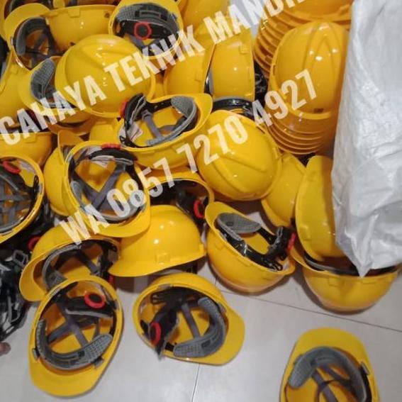 Jual Limited!! helm safety MSA + fastrack / putar warna kuning ber SNI ...