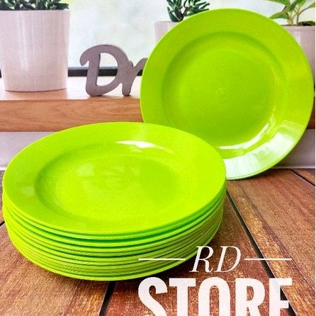 Jual PROMO 12.PCS PIRING MAKAN POLOS 23.CM | Shopee Indonesia