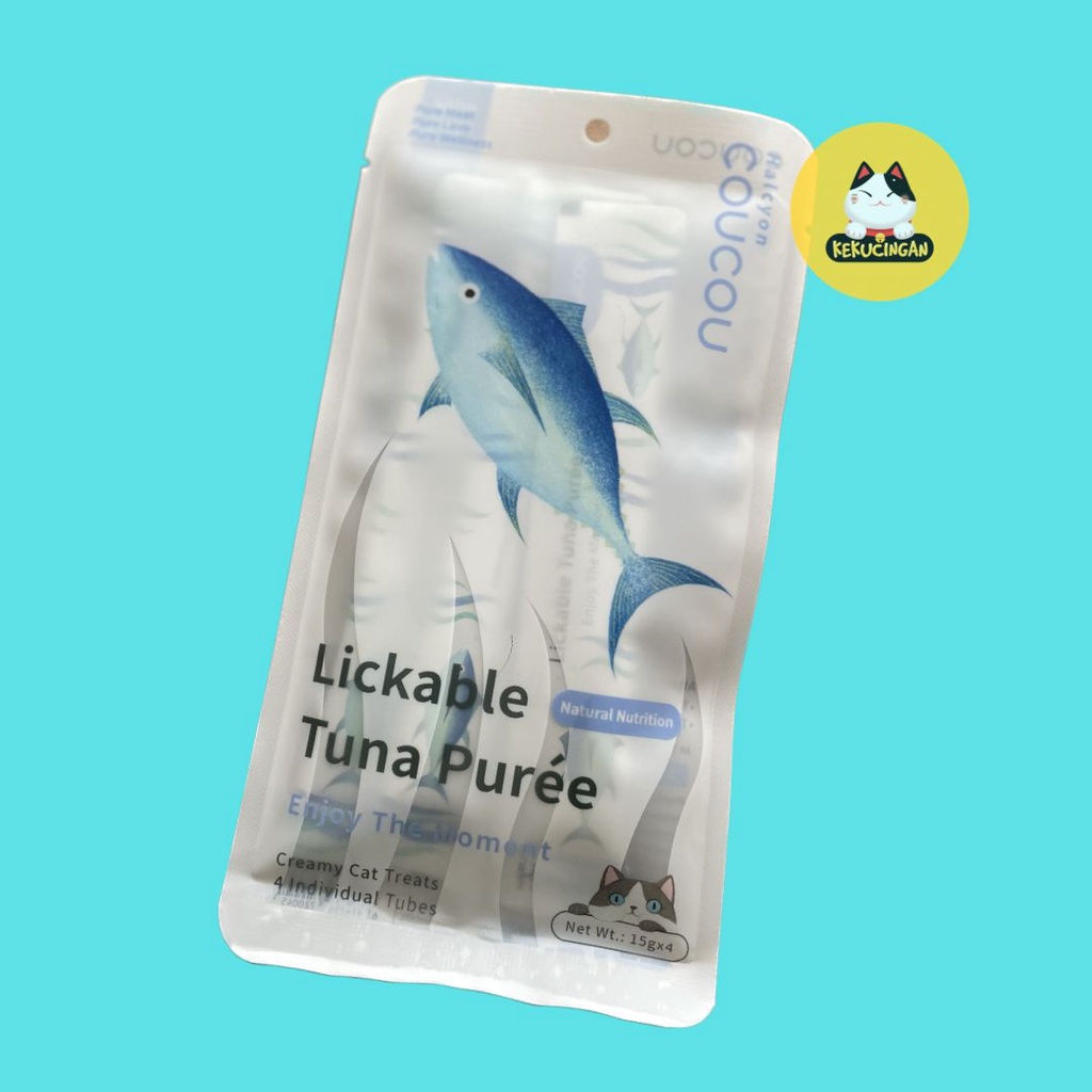 Jual COUCOU Lickable Puree Cat Treat Snack Liquid Cemilan Kucing ...