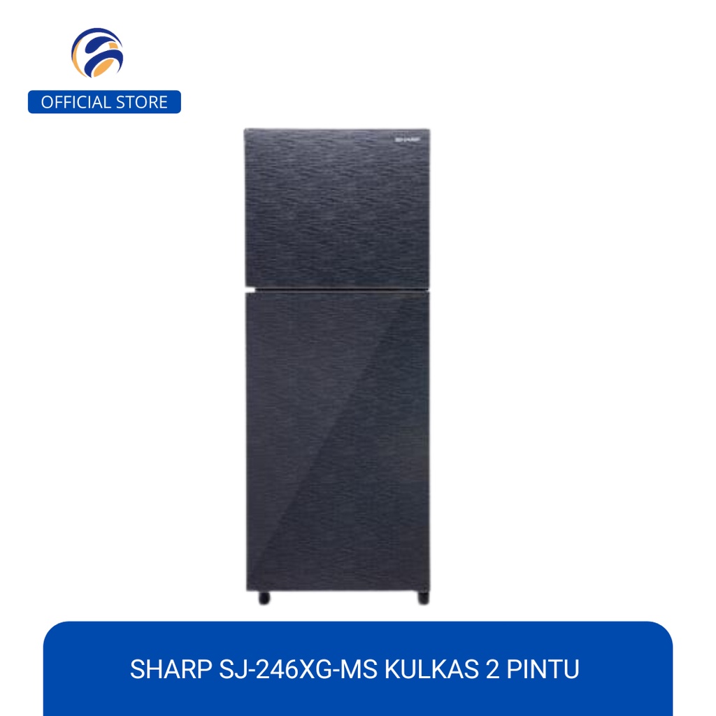 Jual Sharp SJ-246XG-MR/MS Kulkas 2 Pintu Kapasitas 205 Liter | Shopee Indonesia