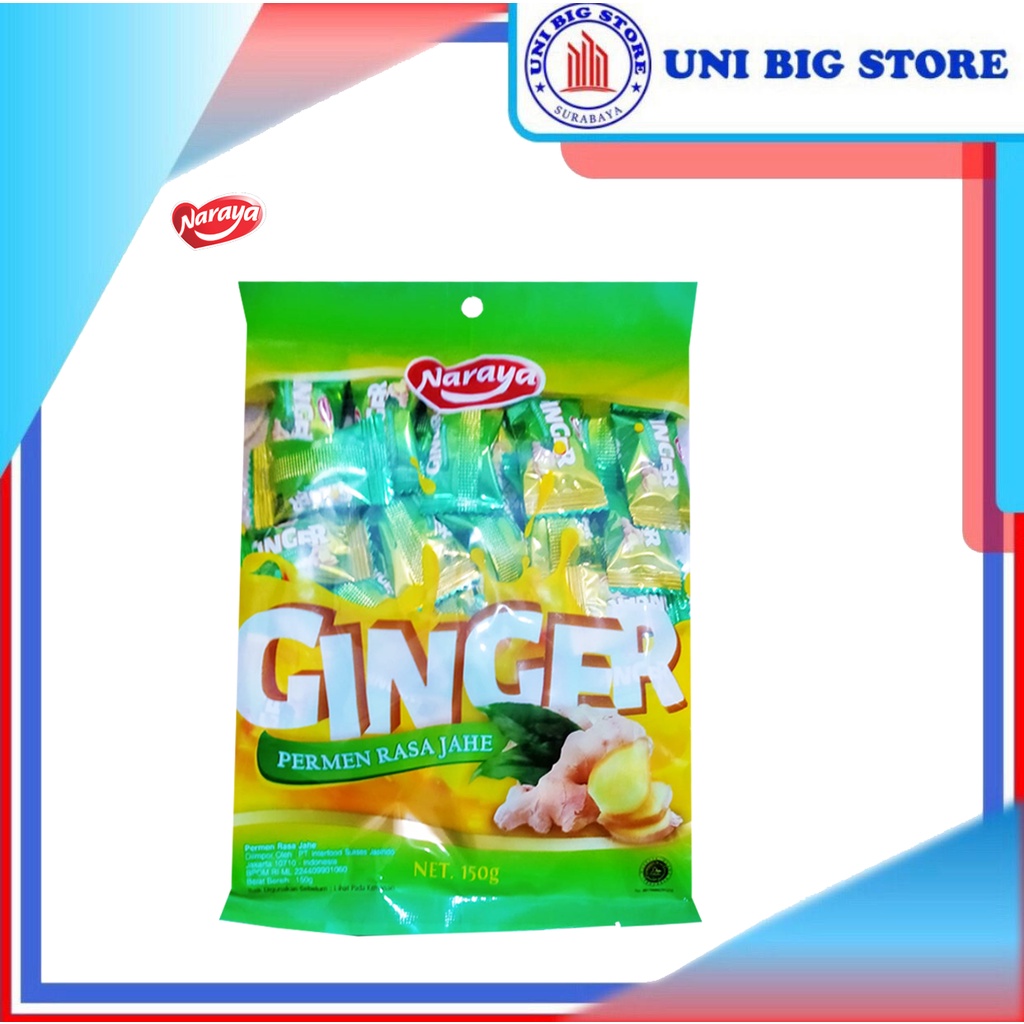 Jual Naraya Ginger Candy 150 gr Permen Rasa Jahe | Shopee Indonesia