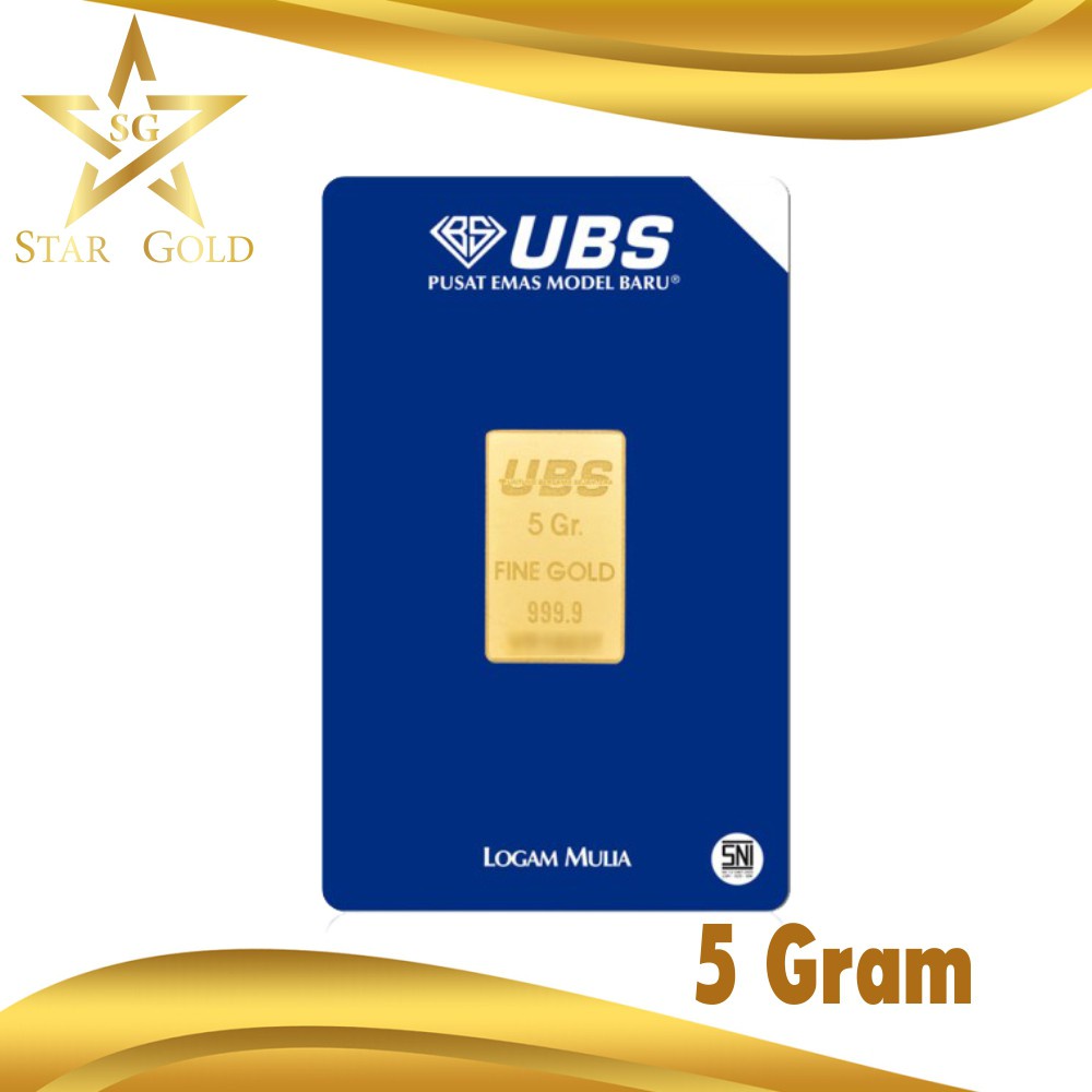 Jual Star Gold Logam Mulia Ubs ( Lm ) 5gr 5 Gram | Shopee Indonesia