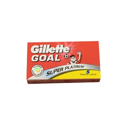 Jual GILLETE GOAL SUPER PLATINUM ORIGINAL | 1 PAK ISI 5PCS | Shopee ...