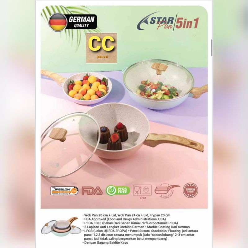 Jual Steincookware Star Pan Stein Cook Ware Starpan German Granite ...