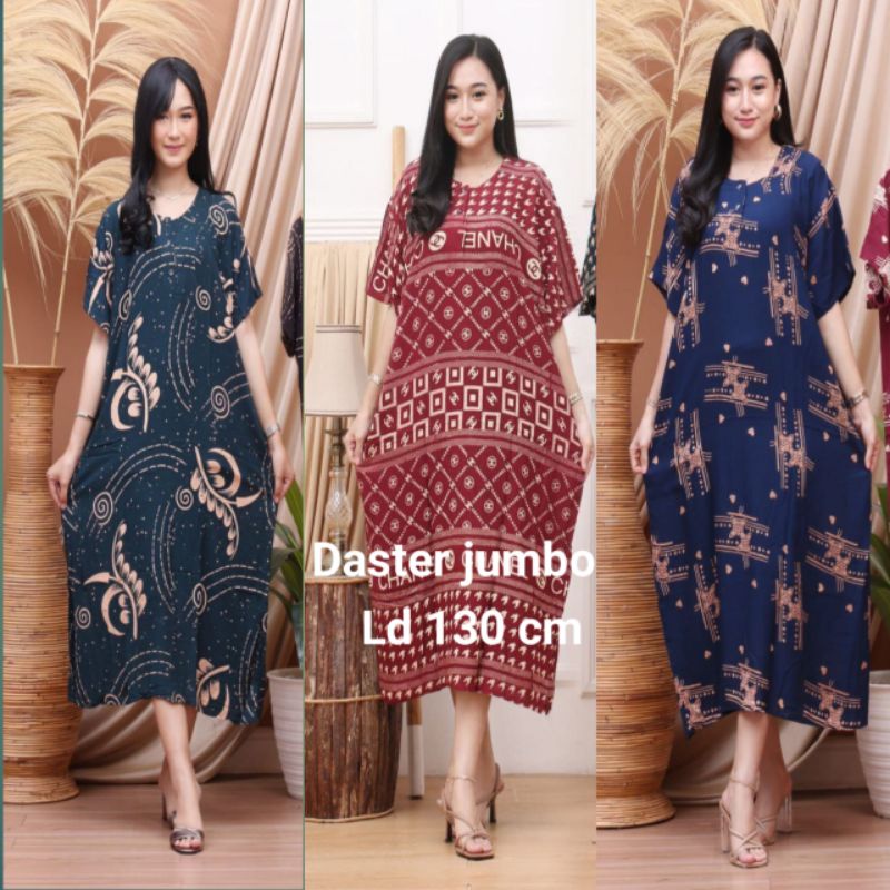 Jual DASTER JUMBO RAYON LD 130 CM/DASTER IBU HAMIL/DASTER BUSUI BAJU ...