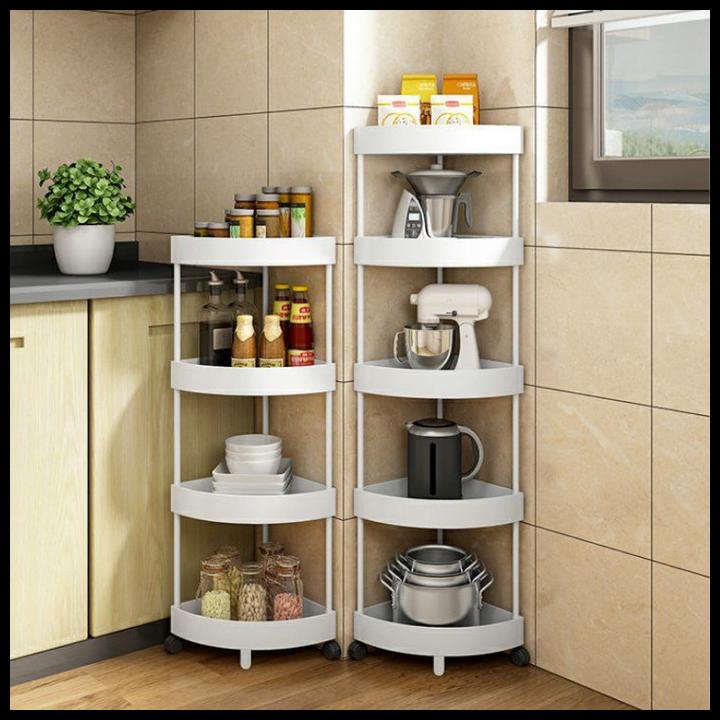 Jual Mainland Rak Kamar Mandi Sudut Storage Rack Ruangan Rak Dorong ...