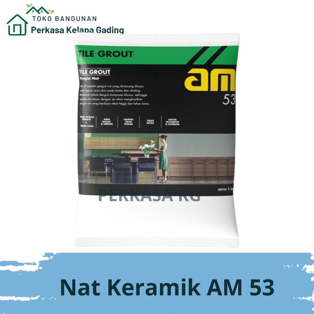 Jual Nat Keramik AM 53 Tile Grout Keramik 1Kg | Shopee Indonesia