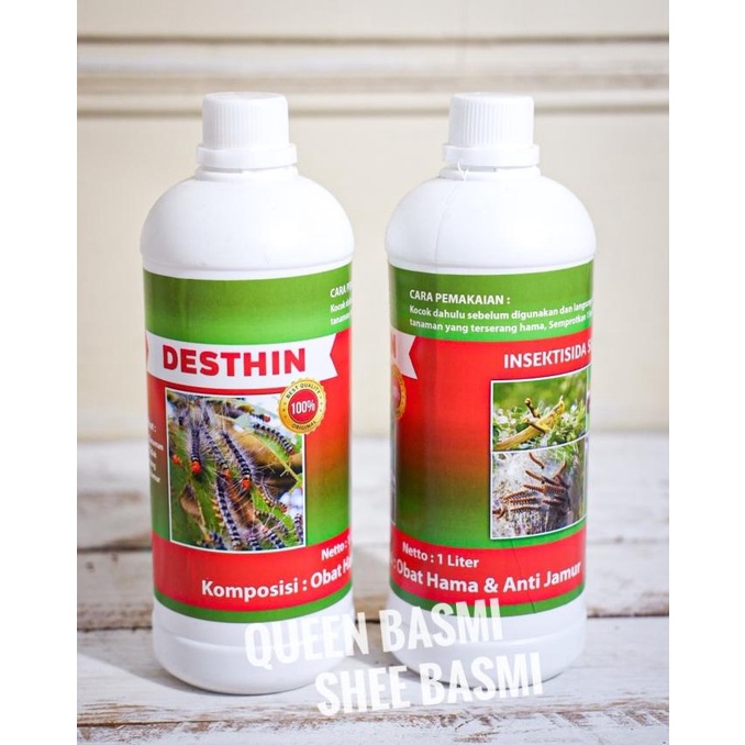 Jual desthin 1 liter obat hama tanaman, hama daun, kutu putih, semut ...