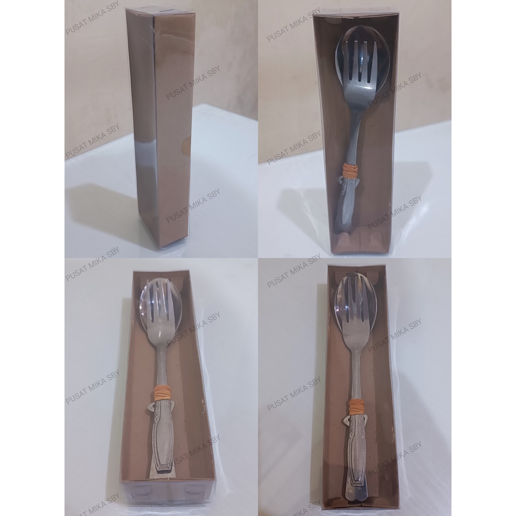 Jual Box Kemasan Souvenir Sendok Garpu Uk. 20 x 5 x 3 Badan Craft ...