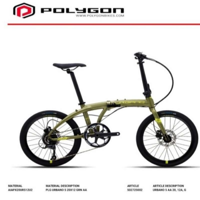 Jual Sepeda Lipat Polygon Urbano 5 | Shopee Indonesia