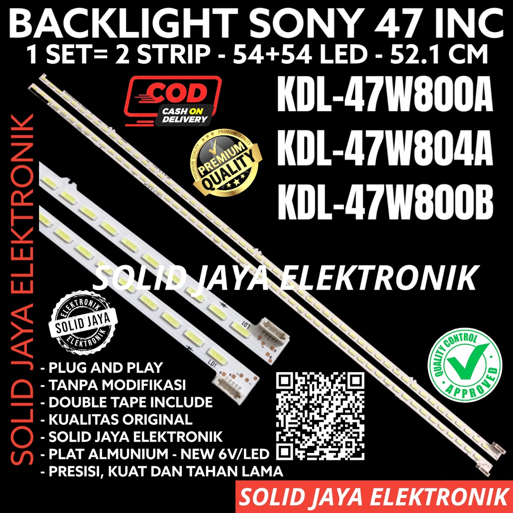 Jual BACKLIGHT TV LED SONY 47 INC KDL 47W800 47W804 A B 47W 47W800A ...