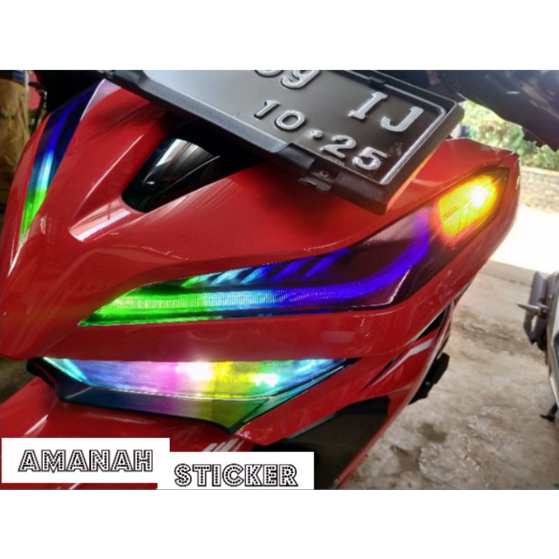 Jual Stiker Sticker Lampu+Alis Vario 125/150 new RGB / Stiker Lampu ...
