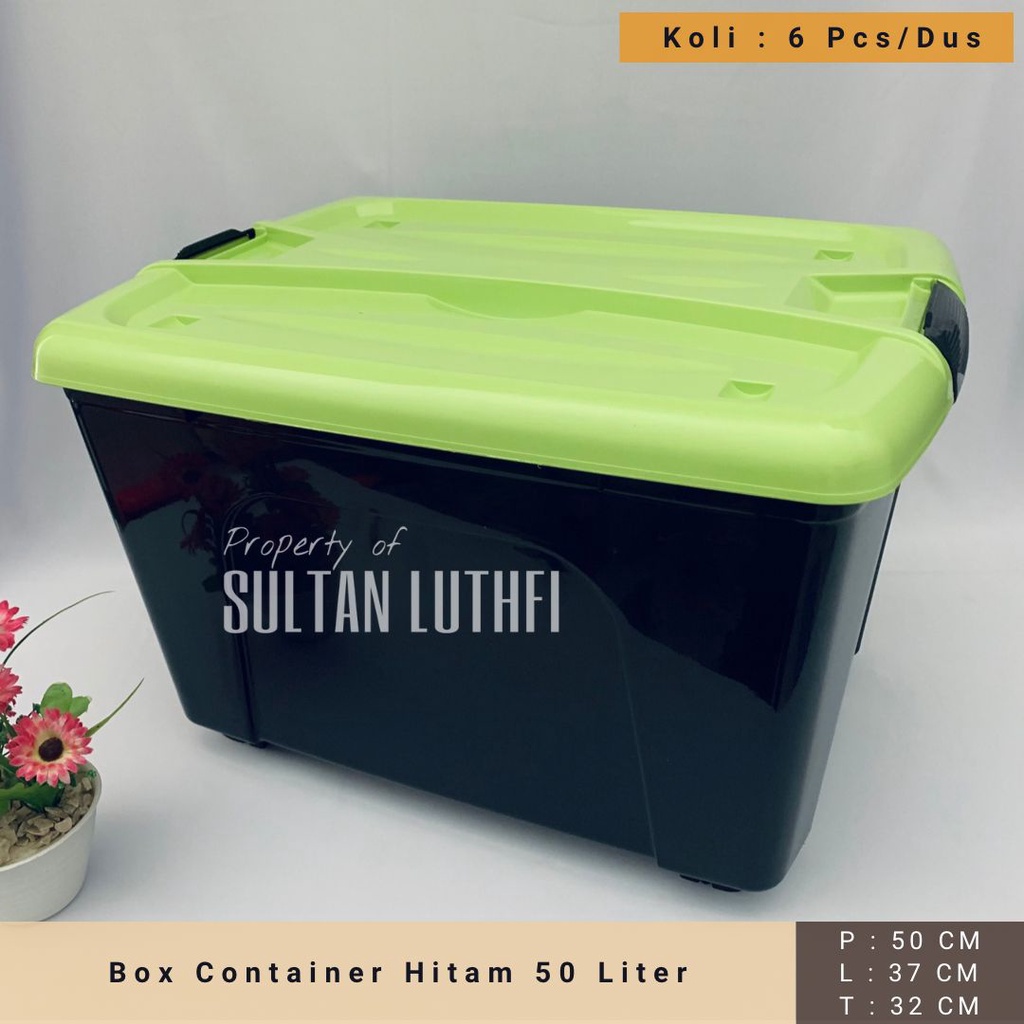 Jual CONTAINER BOX DENGAN RODA 50 LITER | Shopee Indonesia