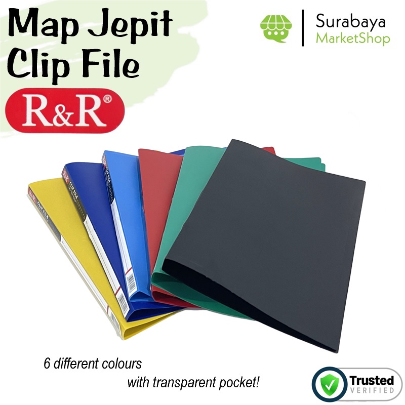 Jual Map Jepit Folio F4 Pocket / Clip File R&R | Shopee Indonesia