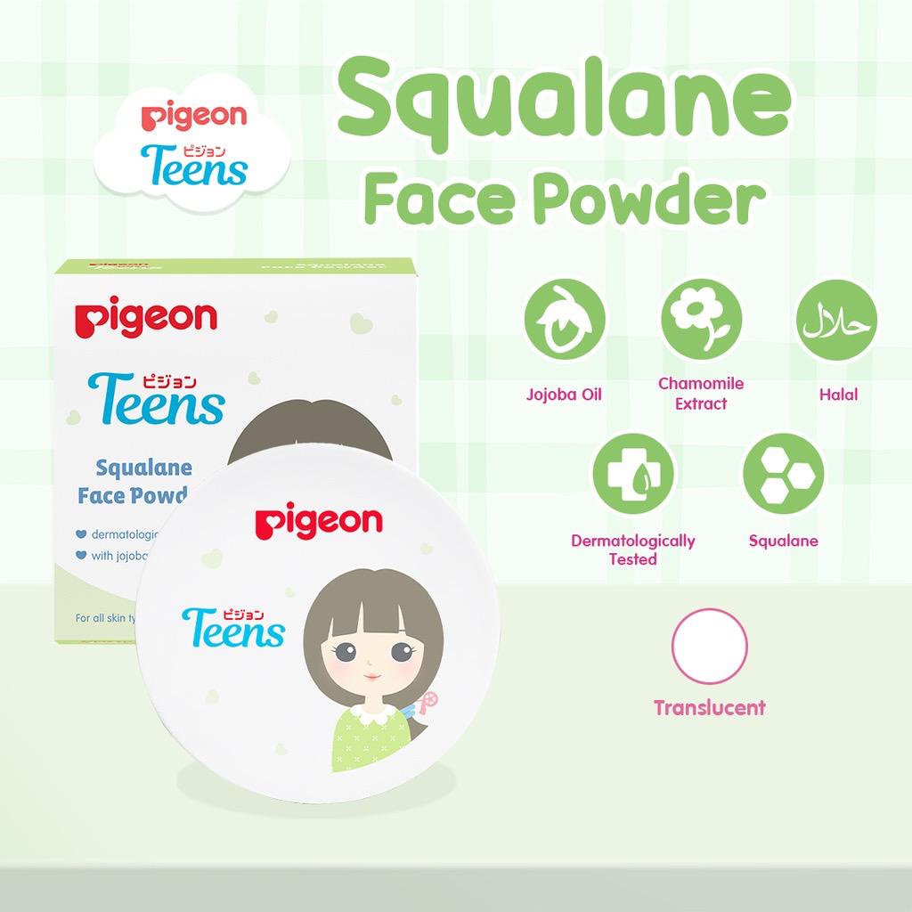Jual BPOM PIGEON TEENS Face Powder 12gr Squalane Compact Powder Bedak ...