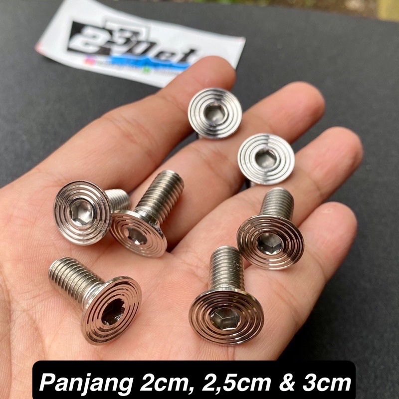 Jual Baut L slim full stainless stenlis baut 12 & 10 model slim / tipis / ceper bisa untuk baut ...
