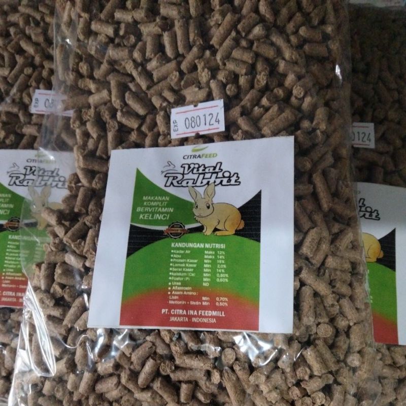Jual Vital Rabbit Pakan Kelinci 500 Gram | Shopee Indonesia