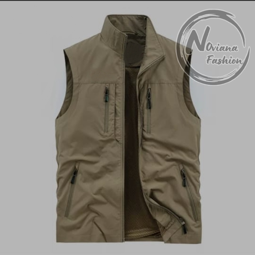 Jual Jaket Rompi / Vest Pria Casual Outdor | Shopee Indonesia