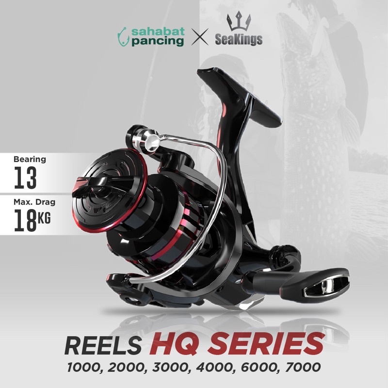 Jual REEL PANCING METAL HQ SERIES 12BB 500 1000 2000 3000 4000 6000 ...