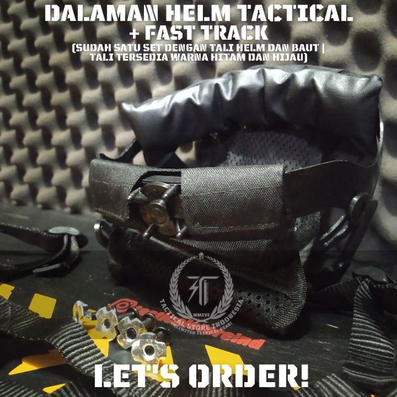 Jual Dalaman Helm Inner Helm Tactical Fasttrack Helm Tactical V2 + Tali ...