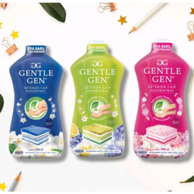 Jual Gentle Gen Deterjen Cair 750ml All Varian | Shopee Indonesia