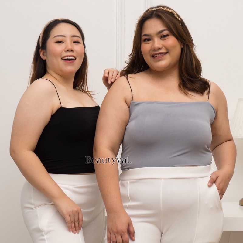 Jual Extra Big Size Tangtop Tali Spageti / Tank Top Polos Wanita Dewasa ...
