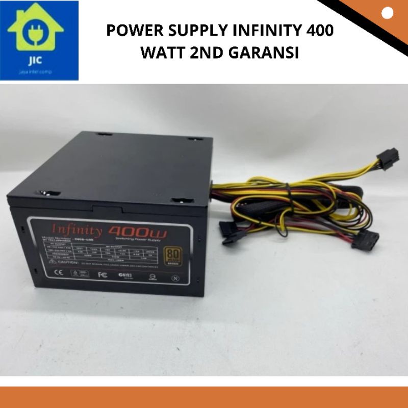 Jual POWER SUPPLY INFINITY 400 WATT 2ND GARANSI | Shopee Indonesia