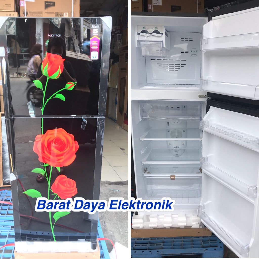Jual Kulkas Polytron 2 Pintu PRM 21DRX / PRM 21PRX Kulkas Tanpa Bunga ...