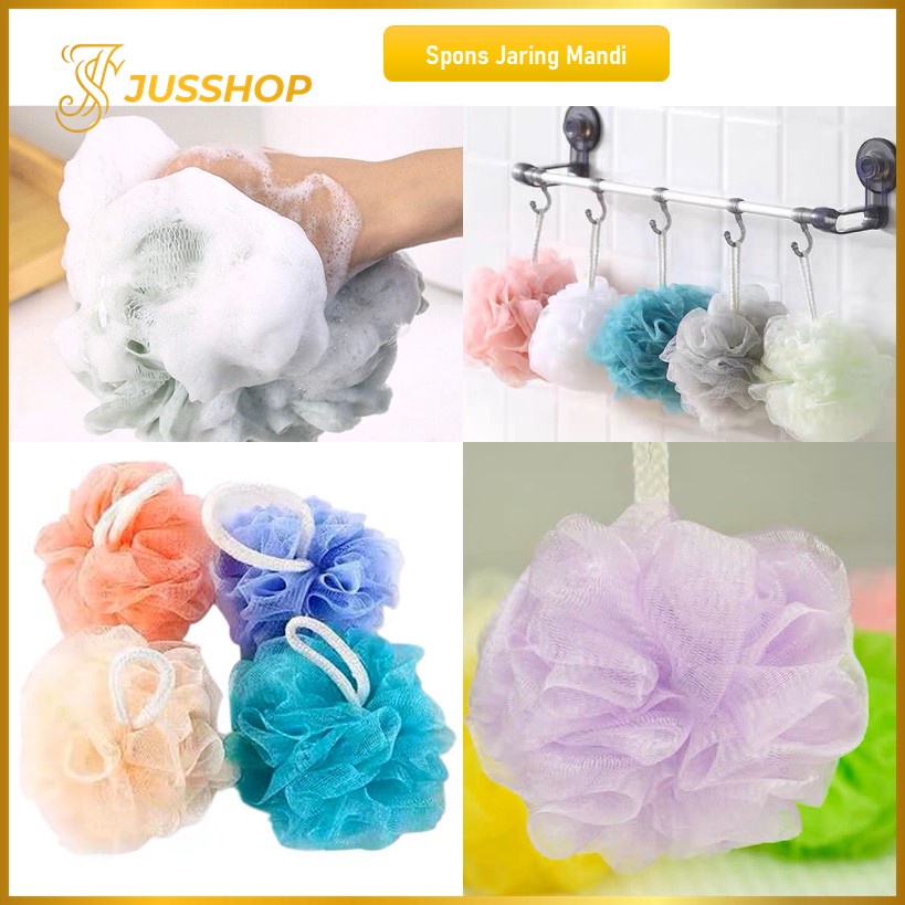 Jual Spons Jaring Mandi Pembersih Punggung Badan Shower Bath Sponge ...