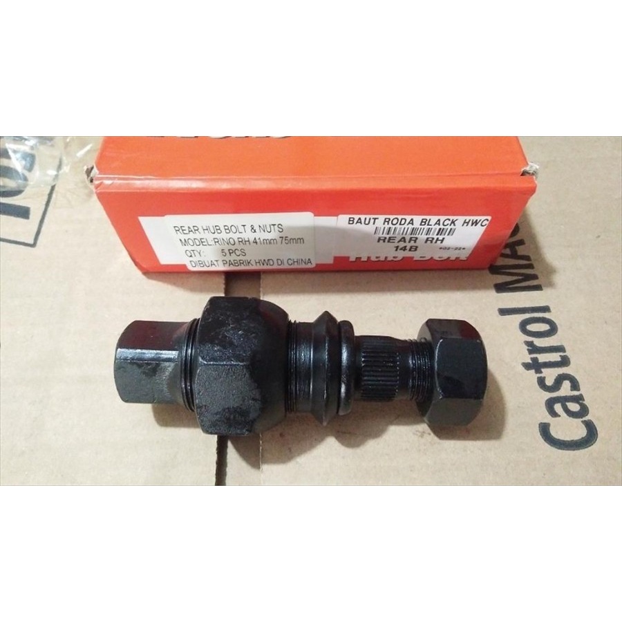 Jual Baut Roda Hub Bolt Truk Dutro Dyna HT Rino 14B Belakang Kanan HWC ...