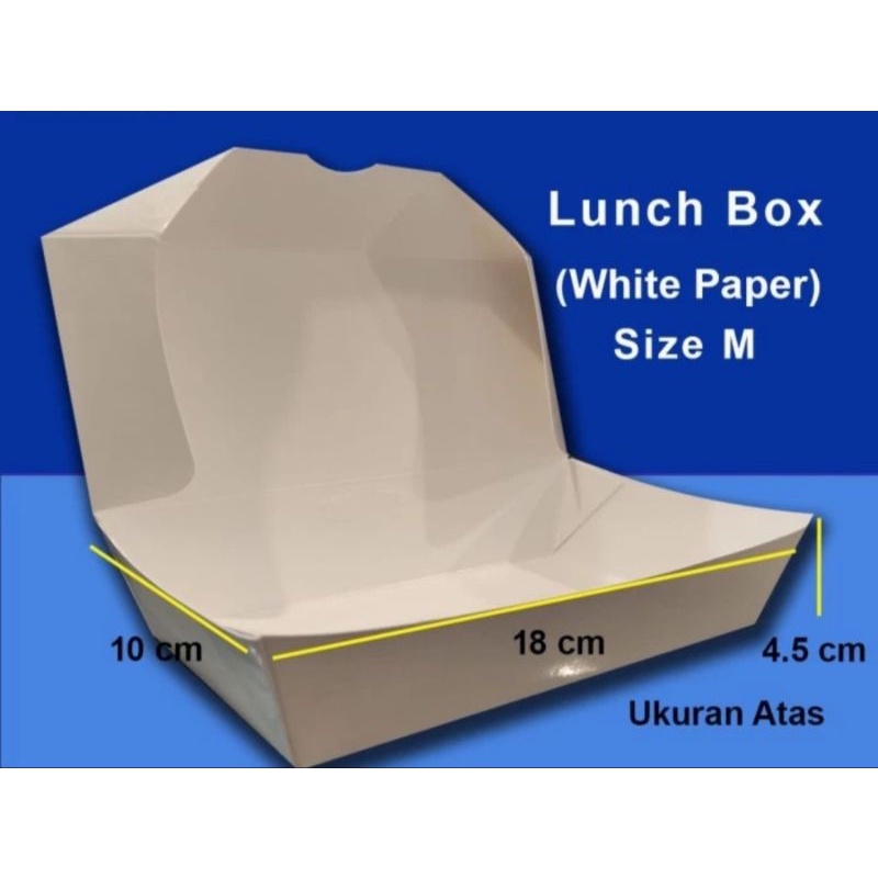 Jual paperbox / lunch box ukuran medium dan large isi 25 set | Shopee ...