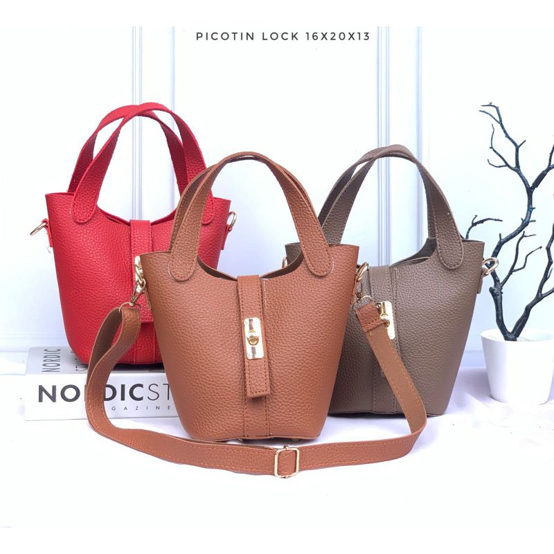 Jual PICOTIN LOCK TAS KOREA WANITA/TAS WANITA BUCKET PICOTIN/ HANDBAG ...