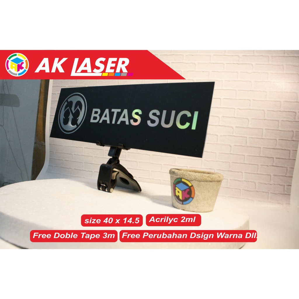 Jual sign acrilic batas suci | Shopee Indonesia