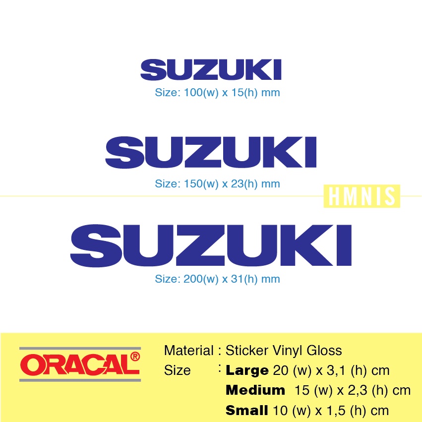 Jual Sticker Suzuki, Sticker Logo Suzuki, Cutting Sticker Suzuki ...