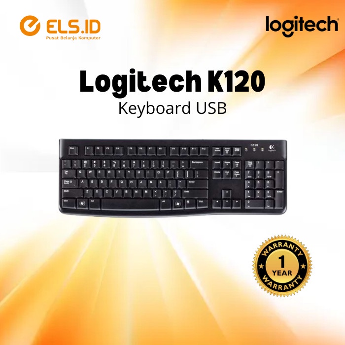 Jual KB USB Logitech K120 (1 th) | Shopee Indonesia