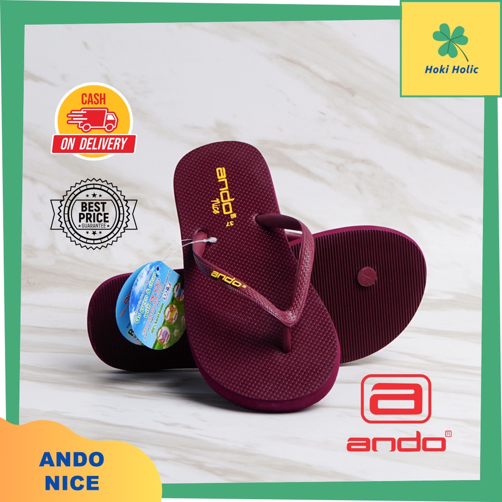 Jual Ando Nice Sandal Ando Wanita Original Sandal Jepit Ando Wanita ...