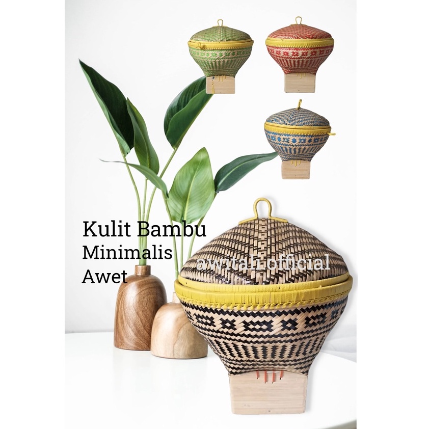 Jual Bakul Nasi Tutup Wakul Nasi Awitali Boboko Bambu Sangku Nasi Wadah ...