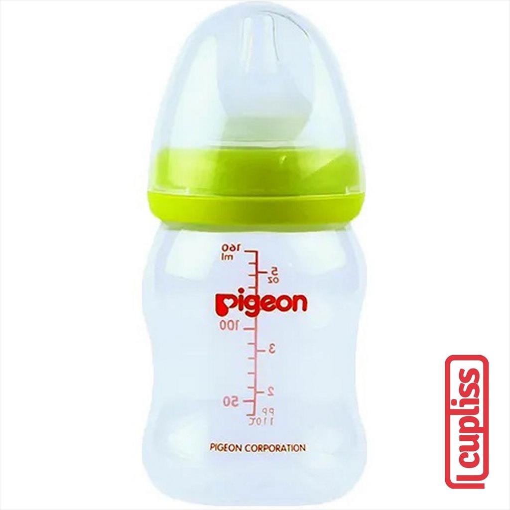 Jual PIGEON Bottle PP WN Wide Neck 160 ml Botol Susu Green Cap 160ml | Shopee Indonesia