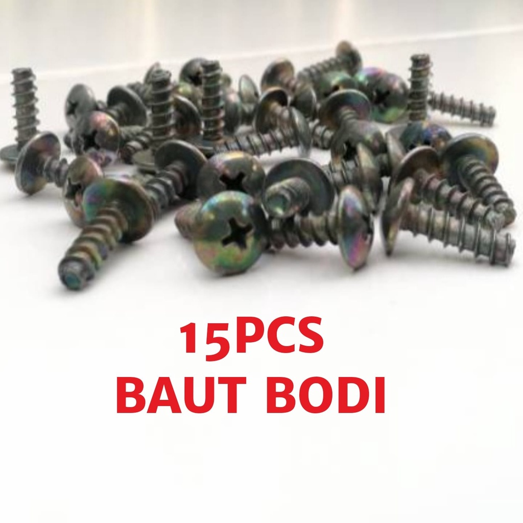 Jual ISI 15 PC BAUT BAUD CACING SKRUP BODI / BODY BATOK YAMAHA | Shopee ...