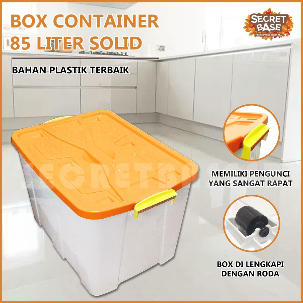 Jual BOX CONTAINER 85 LITER + RODA - Kontainer Box Plastik / Container ...