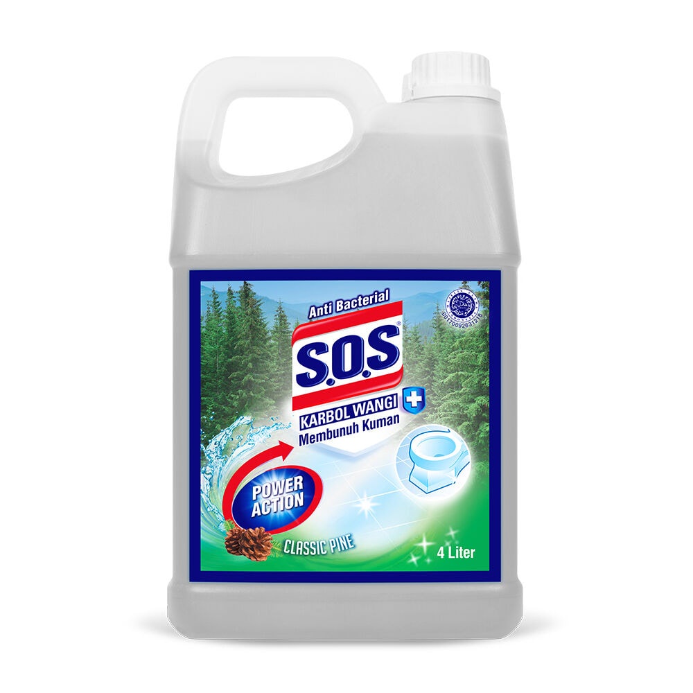 Jual SOS Karbol Wangi Anti Bakterial Classic Pine Galon - Pembersih ...